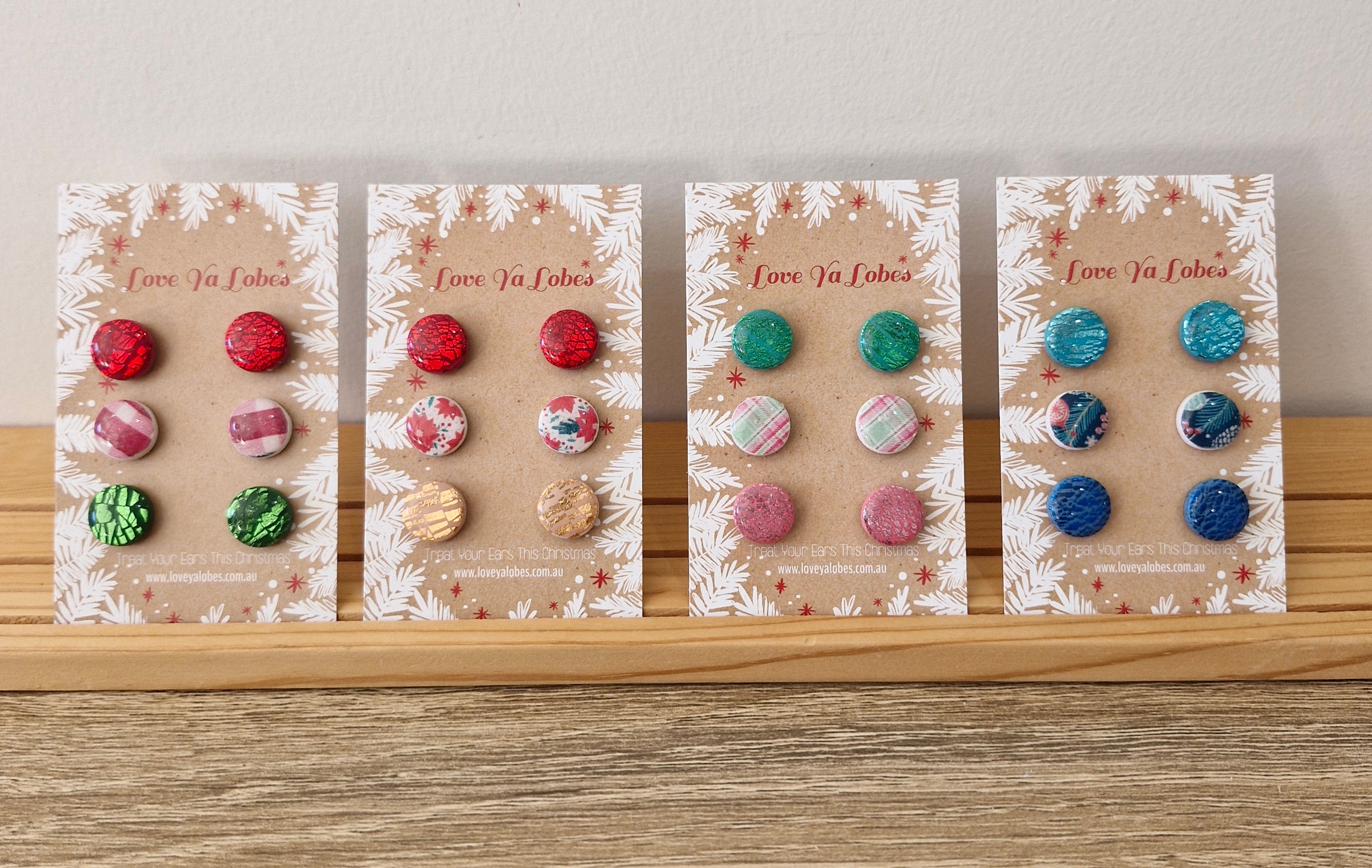 Christmas Triple Stud Pack – Love Ya Lobes